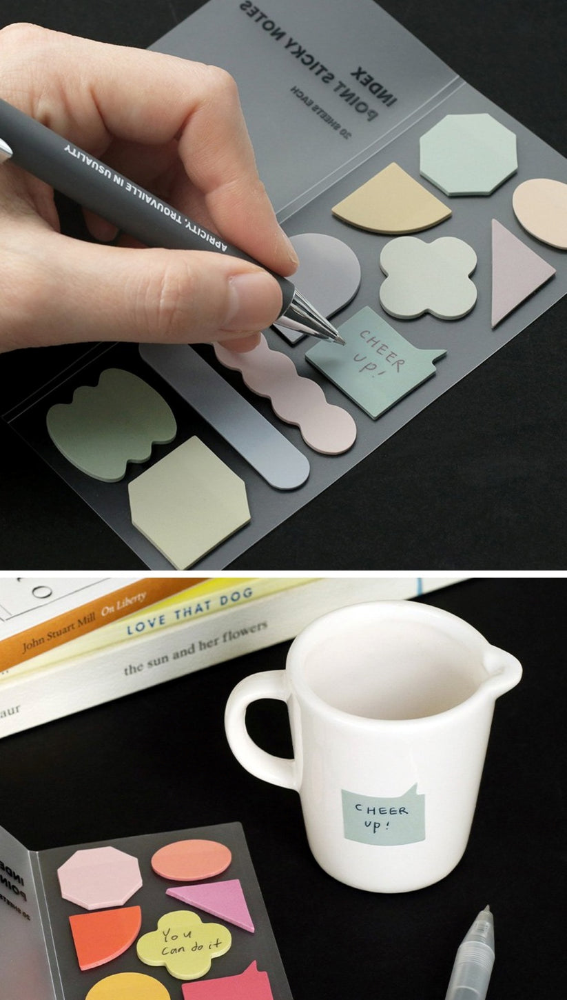 Index Point Sticky Notes Set | 220 Sheets in Warm & Cool Themes ...