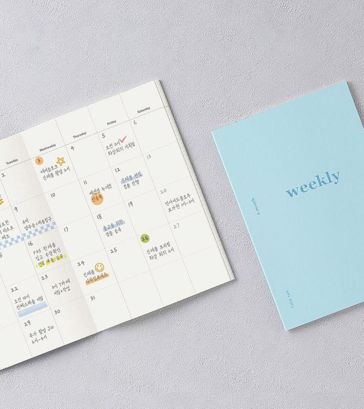 All Year Undated A5 Weekly Planner | Slim 6-Month Organizer – ZoocomingTree