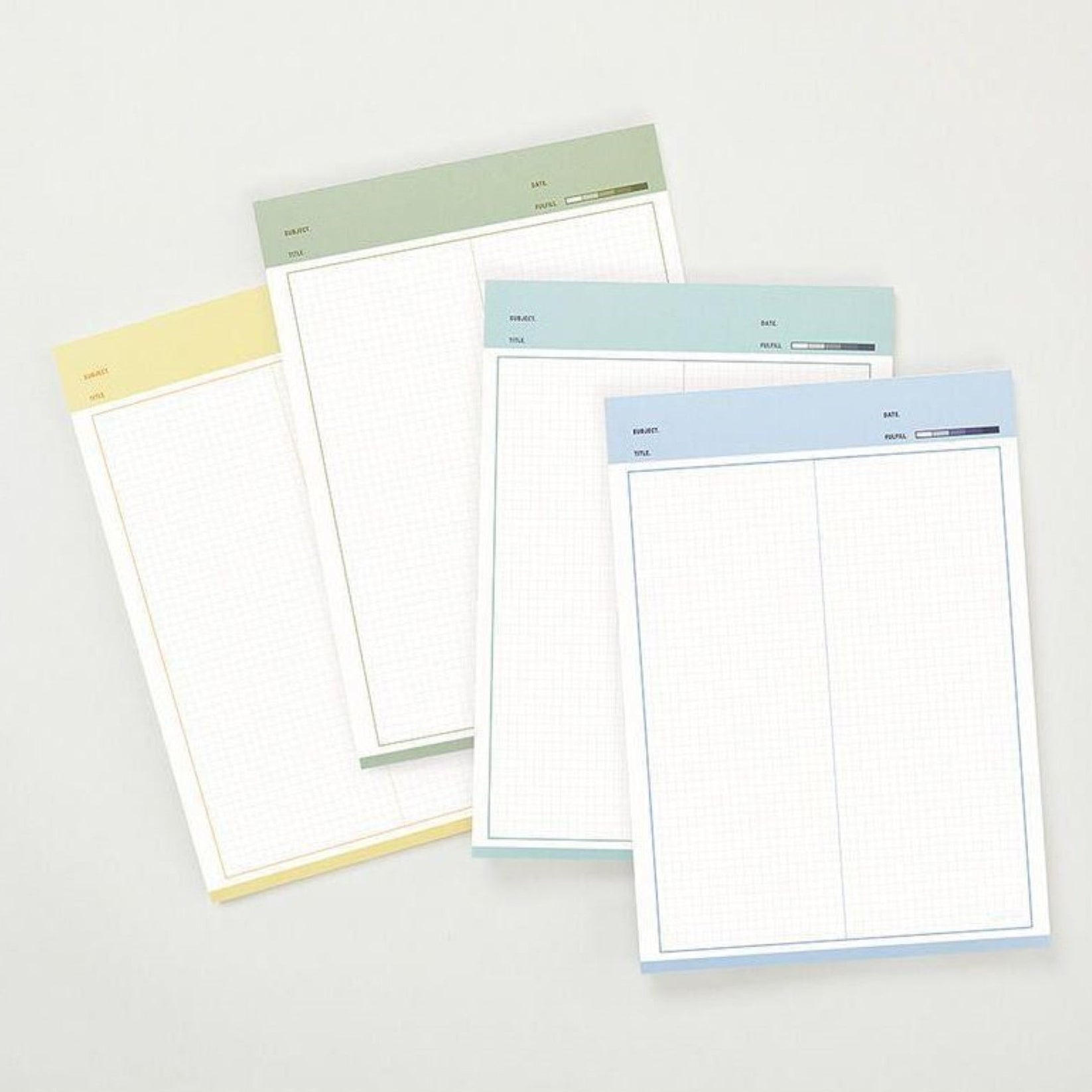 B5 Pastel Color Note Pad | Minimalist Desk Stationery Essentials ...