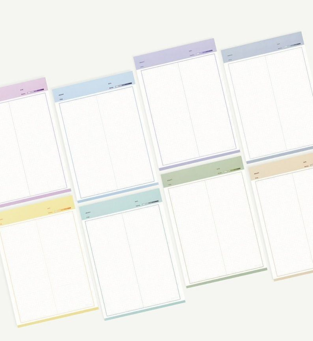 B5 Pastel Color Note Pad | Minimalist Desk Stationery Essentials ...