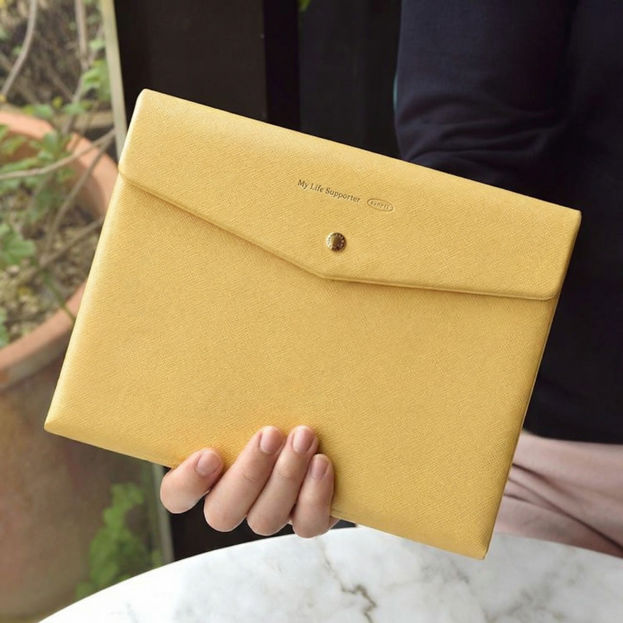 Premium Classic A5 Vivid Color Binder | Clutch Style 6-Ring Planner ...