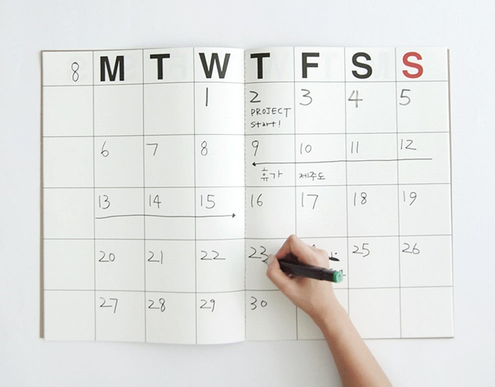 Premium Big Monthly Planner | A3 16-Month Creative Notebook – ZoocomingTree